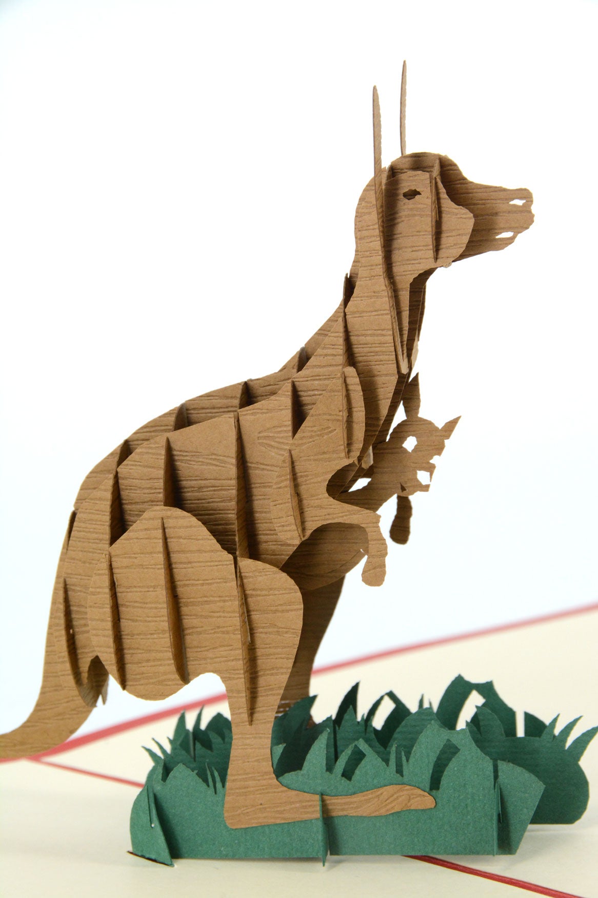 Kangaroo 3D 15x15cm – Henry Pop-Up Cards